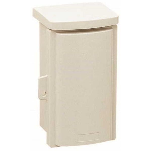 未来工業 ＷＢ−ＤＭ●プラスチック製防雨スイッチボックス●ミルキーホワイト色●取付スペースＥＬＢ：２Ｐ　３０ＡＦ×１●ボックス外形寸法（ｍｍ）（屋根・突起部等含）：タテ：１９３・ヨコ１１７・フカサ９０●有効フカサ：５５〜６５●バンド通し穴：...