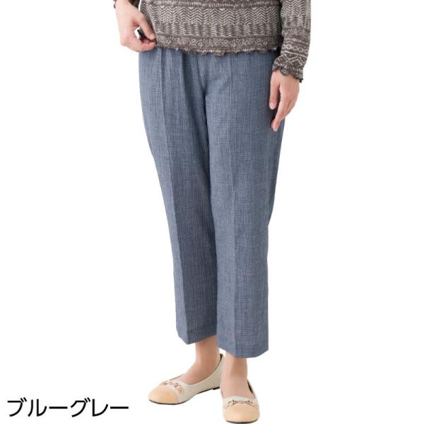 サラッとした肌ざわりの楊柳素材。【機能表記】 名前記入欄付 /両脇ポケット付 /のびのび /ゴム取替え可能 /股下55cm /【素材・生地】 ポリエステル47％・レーヨン30％・ナイロン22％・ポリウレタン1％、裏地：ポリエステル100％ ...