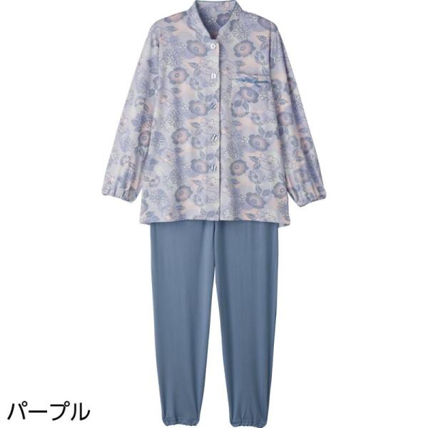 お部屋着にも最適なデザインのパジャマです。【機能表記】 名前記入欄付 /ワンタッチテープ /後ろ身頃長め /のびのび(縦横) /ブルー乾燥機60℃まで /手口・足口ゴム入替可能 /ウエスト調節ゴム付 /NOBI AID /年間素材【素材・生...