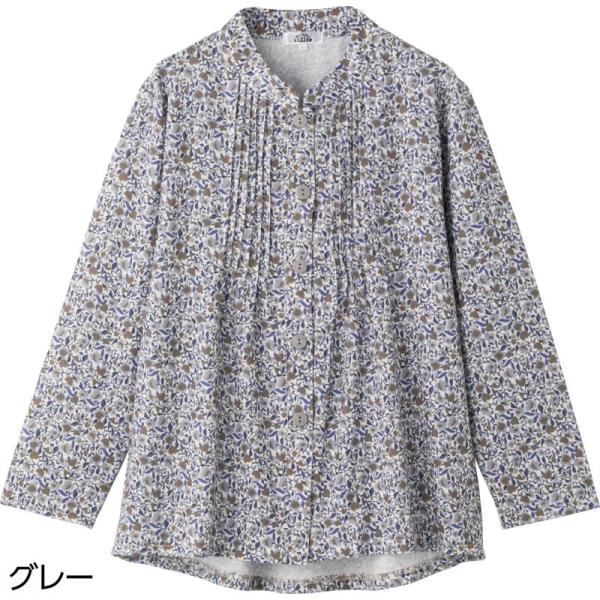 上品な小花柄が春夏らしく素敵！やわらかく着心地のよい素材です。【機能表記】 名前記入欄付 /ワンタッチテープ /後ろ身頃長め /身幅ゆったり /のびのび /乾燥機OK(60℃まで) /長袖 /【素材・生地】 ポリエステル95％・ポリウレタン...
