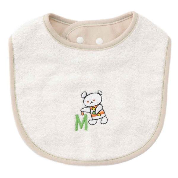 こぐまちゃんシリーズのスタイ 綿100％のやさしい生地 2段階で調整できるスナップボタン式 パッケージ入りでプレゼントに【仕様】商品サイズ：約横25×縦20（cm）材質：綿100％カラー：M生産国：日本製セット内容：1枚