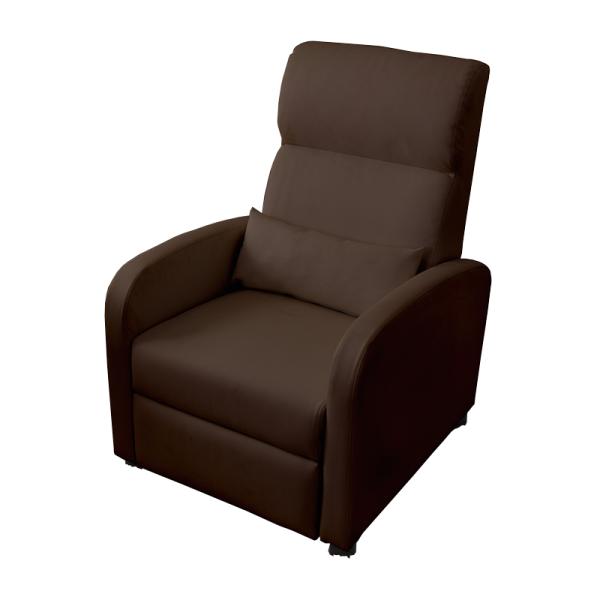 ■製品特徴・ゆったりくつろげるフットレスト付きのソファ。・背もたれに体重を預けると背もたれが倒れ、フットレストが出現します。・張地は手入れしやすい合成皮革で、見た目の高級感もあります。■製品仕様商品サイズ：約650×820-1550×710...