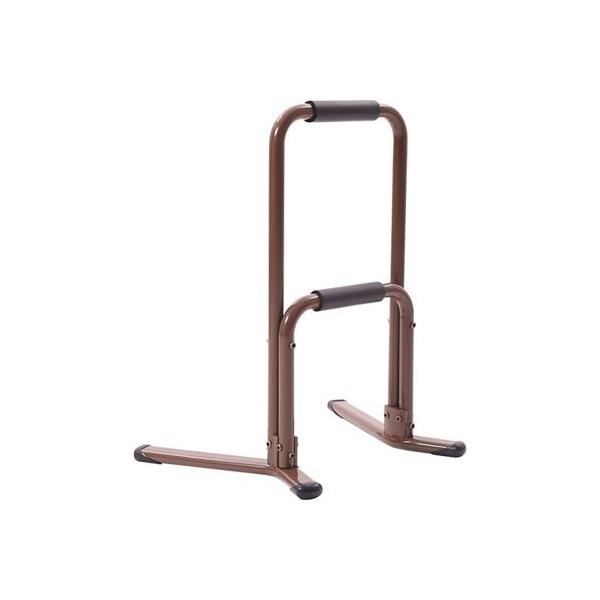 ・脚フレームはハの字型の楕円形パイプ採用でとっても丈夫。身体を預けても安定感抜群。・座るときや立ち上がりに不安のある方をサポートする簡易手すり。●サイズ/約幅51×奥行39.5×高さ約60cm、手すり部：幅30cm●重さ/1.3kg●材質/...