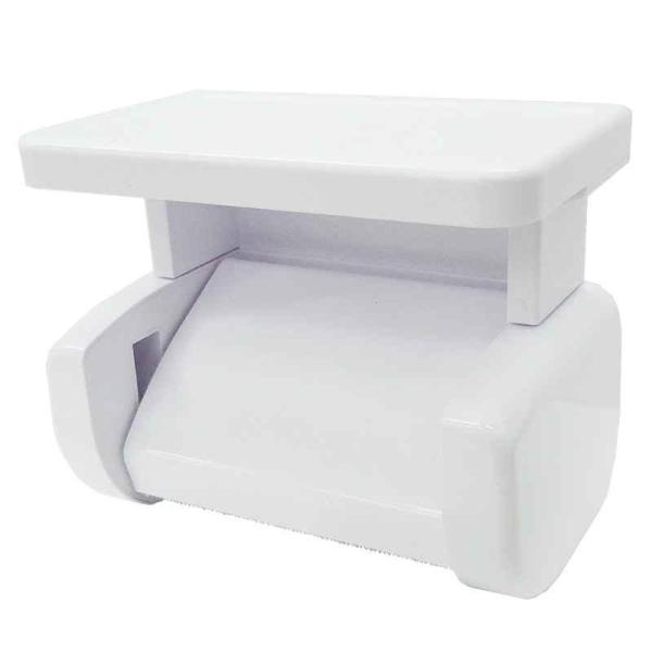 シンプルなデザインのトイレットペーパーホルダーです。棚付きなので小物置きにも便利です。簡単に片手でカットすることが出来ます。ワンタッチでペーパーを交換することが出来ます。コアレスタイプにもペーパーにも対応しています。【仕様】商品サイズ：約幅...