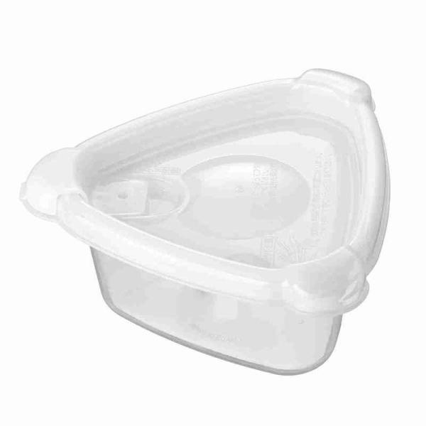 おにぎり型ごはん容器4個入りです。ちょうどいいコンビニおにぎりサイズ（約120〜140ｇ）です。中心までムラなく加熱できる構造で、冷凍ごはんも炊きたてのような美味しさに仕上がります。冷凍庫から取り出して、フタのまま電子レンジで加熱できます。...