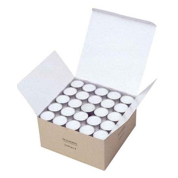 安定した炎で安心！ 純日本製の安全な作り【仕様】商品サイズ：約高さ2（cm） 直径：約3.8（cm）材質：高度に精製されたパラフィン、アルミカップセット内容：125個入り