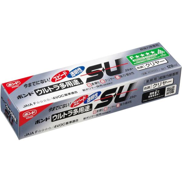 健康住宅対応・透明・高機能・耐衝撃 弾力性・超速硬化(初期スピード接着に優れる) 用途広い・無溶剤・耐水性金属・硬質プラスチック・木材・コンクリートの強力接着・広範囲の材料に使える 屋内外・凹凸面・水まわりでの接着と補修・フックや表札・プレ...