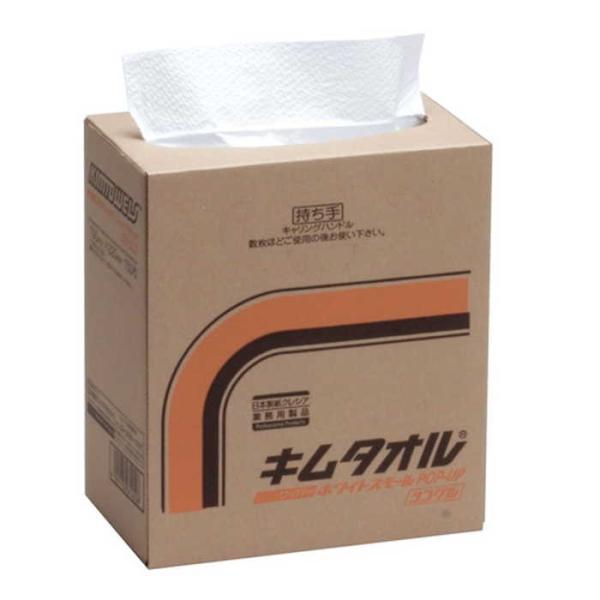 キムタオル １５０マイ６１４５０【用途】機械・部品・工具などに付着した油汚れの拭き取り、インク・塗料・薬液などの拭き取り。【機能・特徴】経済的な150枚入り箱単位です。吸水、水拭きなどに最適です。4枚重ねで優れた強度です。持ち運びに便利なボ...