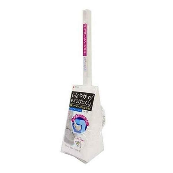 極細ソフトポリプロピレン毛を使用したトイレブラシです。ソフトブラシで傷つけにくいです。フチ裏にもしっかり届きます。防汚加工トイレもやさしく洗えます。ケースは45度と大きく開くので収納に便利です。【仕様】商品サイズ：約幅8.5×奥行11.1×...