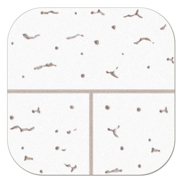 貼るだけで簡単に天井の穴や傷。シミ、汚れを隠すことができます。天井の柄に合わせてデザインを選べます。角が丸くてはがれにくく、貼っても目立ちません。剥離紙にスリットが入っているので、貼り付け作業が簡単です。PP合成紙を使用耐水性もございます。...