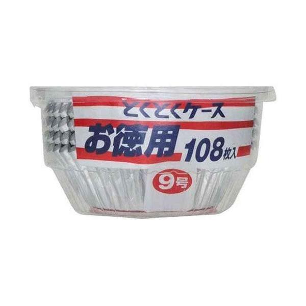 使い捨てケース、お徳用の108枚入りです。アルミ製のおかずカップ、お弁当にオードブルにぴったりです。【仕様】商品サイズ：約高さ3（cm） 直径：約11（cm）材質：アルミニウム箔セット内容：108枚