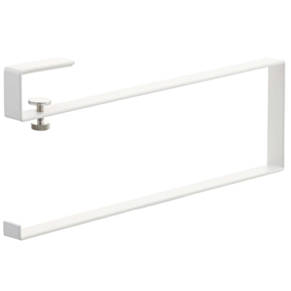 吊り戸棚に簡単取り付けのキッチンペーパーホルダー。ネジでしっかり固定！【仕様】サイズ：約W1.5×D26×H11.5cm重量：約170g材質：本体：スチール（粉体塗装）耐荷重：約500g原産国：中国製対応サイズ：棚板の厚さ 約1.5〜2.5...