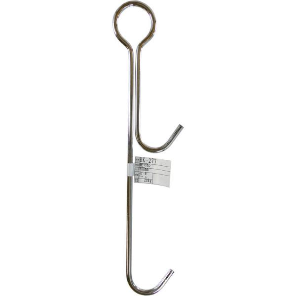 小物等を掛けるのにご使用下さい。【サイズ】A(mm):6 B(mm):300 C(mm):153 D(mm):30 E(mm):25R【材質】スチールクローム【仕様・タイプ】耐荷重(kg):60