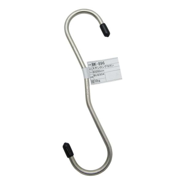 物を吊るしたり、引っ掛けたりする時に使用。【サイズ】A(mm):6 B(mm):200 C(mm):38 D(mm):38【材質】ステンレス(SUS304)【仕様・タイプ】安全使用荷重(kg):10