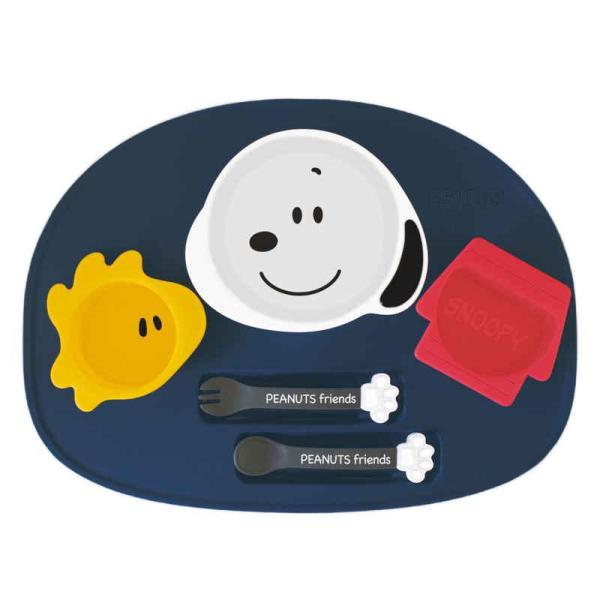 可愛いスヌーピーのベビー食器セットです。セット用プレート、小皿、スプーン、フォークのセットです。おもちゃのようなポップなカラーが目を惹く可愛いデザインです。可愛いプレートに盛り付ければ楽しい雰囲気に大変身します。お子様との毎日のお食事をもっ...