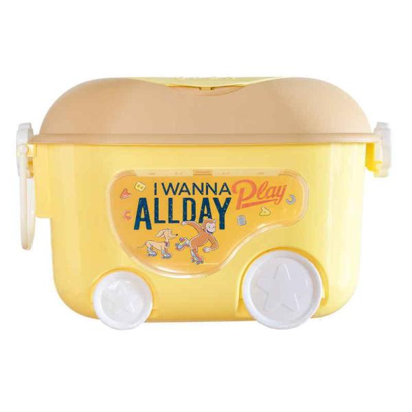 外から覗ける特別なおもちゃ箱 たっぷり入る大容量 小さな収納スペース付き ラクラク移動 外から中身が見える窓付き【仕様】商品サイズ：内寸/約幅42.5×奥行38.5×高さ28（cm） フタセット時：約幅58×奥行45×高さ38（cm） 重量...