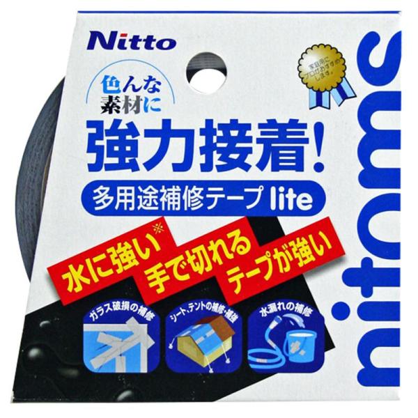 水に強く手で切れ、いろんな素材に強力接着 アウトドア用品や園芸用品などの破損時の応急処置や、シート類の漏水防止など、さまざまな生活シーンでの補修に使用できます。接着力と基材強度が強く、防水性にも優れた利便性の高い補修テープです。【サイズ】幅...