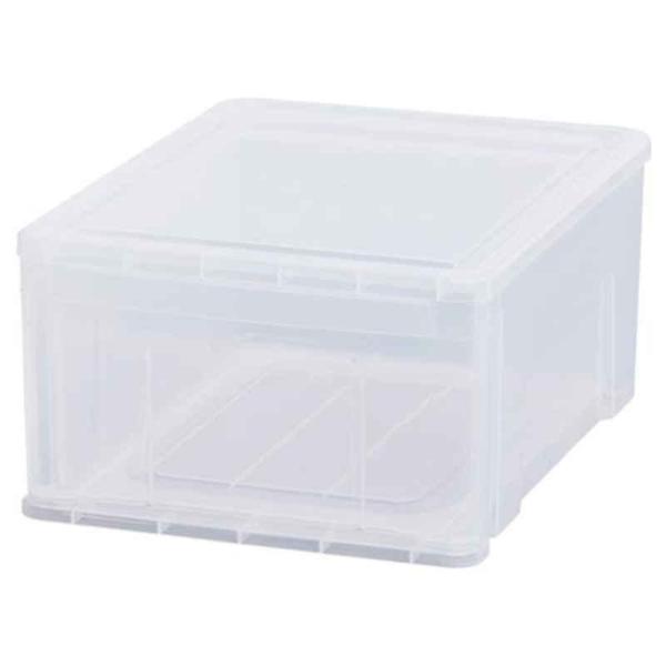 多目的に使えるベーシックな引き出しケースです。大きめの封筒や書類が入るB4サイズです。雑貨、食品ストック、コスメ、お薬などの整理にぴったりです。透明でしまったものをすぐに見つけられます。積み重ね可能です。引き出しストッパー付きです。正面に引...