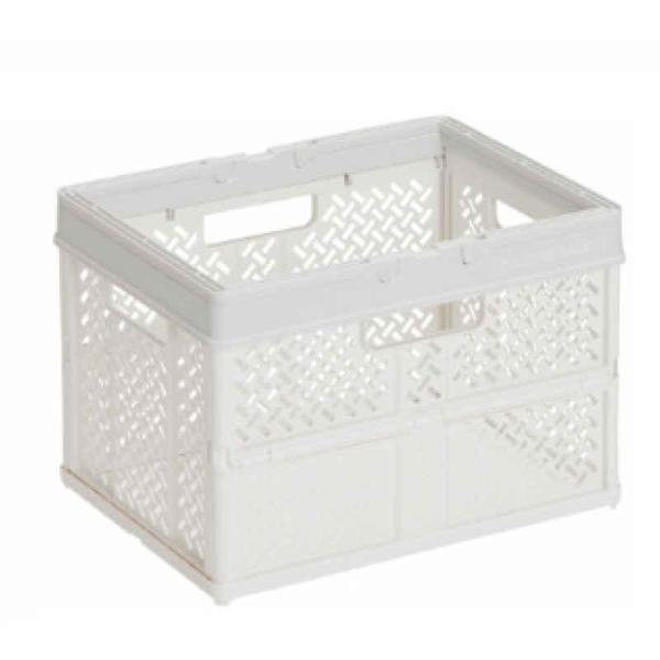 積み重ねたり、折りたためる 色んなシーンで大活躍 パパっと開いてサクッと収納 ハンドル・4か所の持ち手穴付き 水洗い可能【仕様】商品サイズ：外寸/約 幅31×奥行23×高さ21（cm） 内寸：約 幅28.3×奥行20.3×高さ20.2（cm...