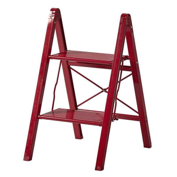 置くだけで様になるデザイン性の高いアルミ脚立です。折りたたむと厚さ5cmで、家具の隙間にスッキリ収納できます。片手でらくらく持ち運べる軽量タイプです。大きな踏み板で安定感抜群です。脚部にはすべり止めが付いており、ガタつかず床を傷つけません。...