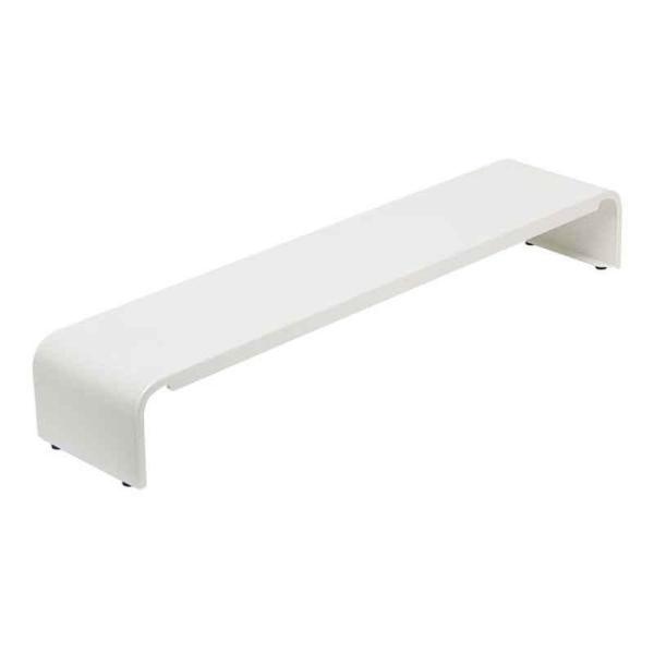 散らかりがちな小物の収納スペースとしても便利です。小さめのモニターラックとしてもお使いいただけます。パールマイカ塗装でエレガントな輝きです。脚部底にはすべり止めが付いています。【仕様】商品サイズ：約幅54×奥行12×高さ8.2（cm） 重量...