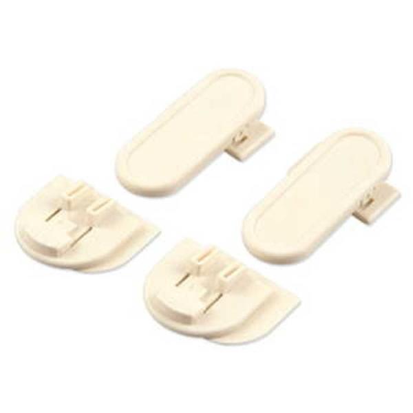 材質はABS樹脂。両面テープで簡単取付。ワンタッチでロックでき、ワンタッチでロック解除可能です。●用途:冷蔵庫用お子様の危険防止対策に。●材質:ABS樹脂 [関連ワード] 家庭用金物 安全用品 室内安全 セーフティロック 冷蔵庫