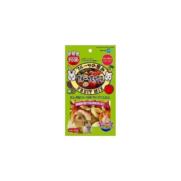 自然の果物をミックスしておいしいおやつにしました。【原産国】日本【原材料】りんご、バナナ、ブドウ、パイナップル、その他季節果物、植物性油脂、カルシウム、尿消天然エキス