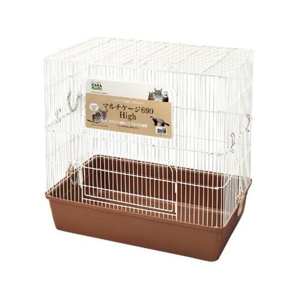 高さを必要とする小動物に最適な、ワイドサイズのケージ。正面と天面に大きな扉付き。【原産国】中華人民共和国【原材料】PP・PS・スチール【使用方法】小動物(デグー・チンチラなど)用のケージとして