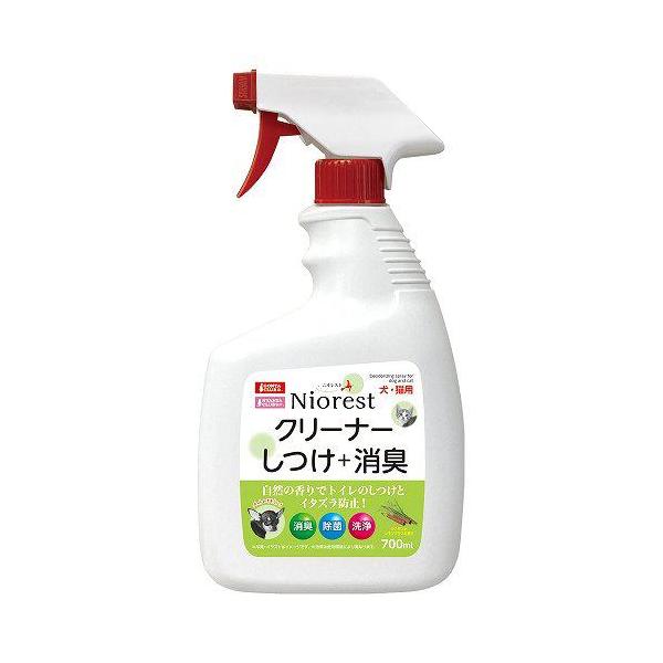 トイレのしつけ＋消臭・除菌・洗浄クリーナー【原材料】精製水、消臭成分(果実由来)、除菌剤、界面活性剤、シナモン、レモングラス【使用方法】スプレーの先端部をSPRAY(噴霧)もしくはSTREAM(細流)にしてご使用ください。使用後は、先端部分...