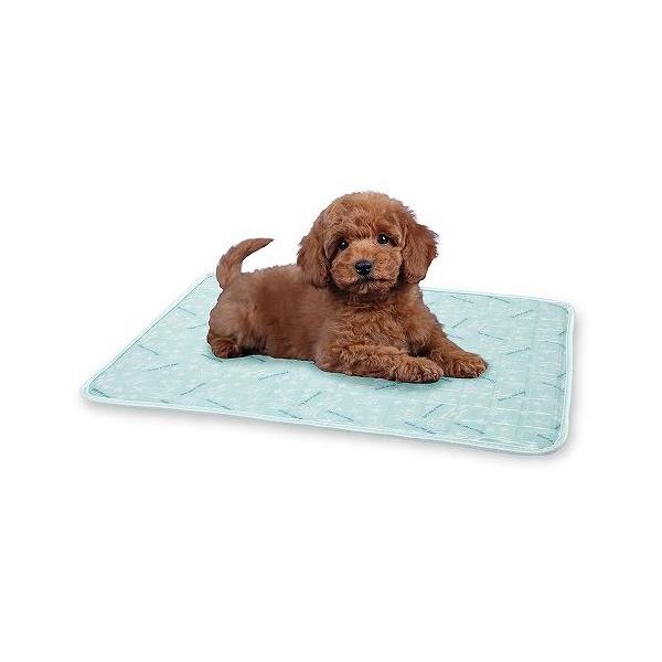 ほどよく吸熱してひんやり快適なワンちゃん用マット【原材料】本体生地：ポリエステル95％、ポリウレタン5％、PUコーティング ジェル部分：水、グリセリン、セルローススカルポキシメチルエーテルナトリウム塩【使用方法】ケージやサークルの中、ベット...