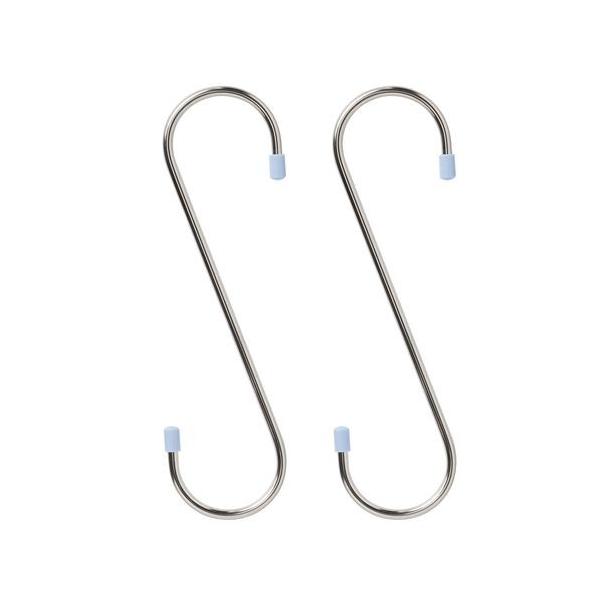 積水樹脂《サビに強く丈夫なステンレス製》●サビに強く丈夫なステンレス製Ｓ型フックです●対応パイプ径：Φ４０ｍｍまで●商品サイズ：幅約６０×奥行約５×高さ約２００ｍｍ