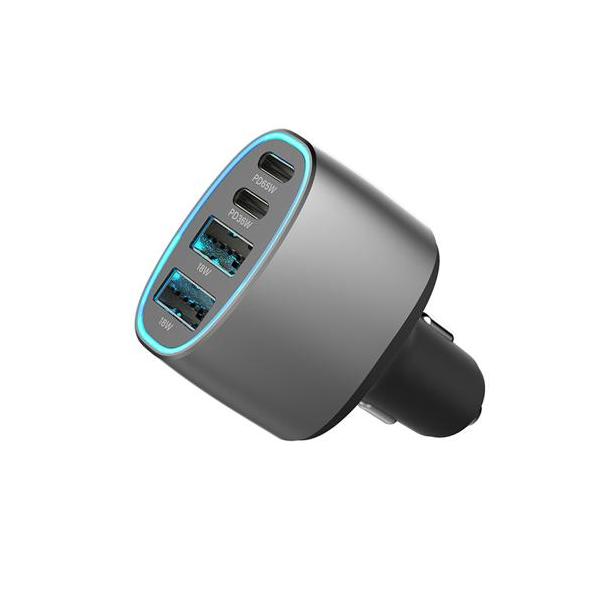 車のDCソケットを4ポートのUSB電源に変換C1：最大65W PD/PPS対応、C2：最大36W PD対応、A1：最大18W 急速充電対応、A2：最大18W 急速充電対応※PDおよび急速充電非対応端末への接続時は5V出力になります。※PD充...