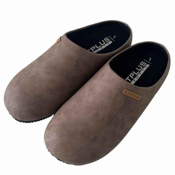 ビジネスシーンでも快適に履ける『KITPLUS』シリーズのサボサンダルです。足裏全体を支える構造で、足本来の自然な形を引き出します。底材は、心地良いフィット感と程よい硬さのEVA素材を採用しています。甲裏とインソールには抗菌＆防臭加工が施さ...