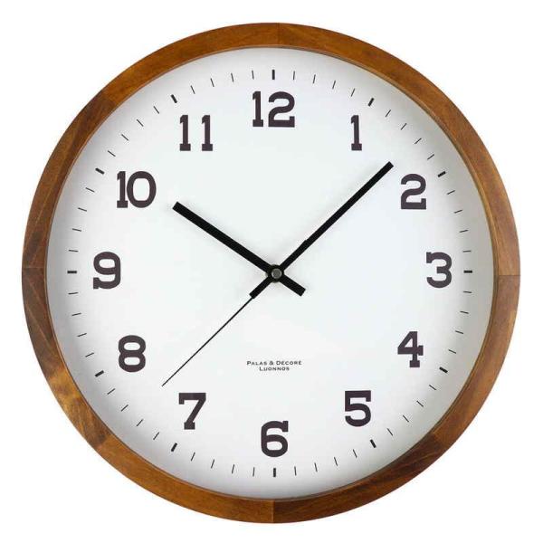 シンプルなフォントで時間が見やすい時計です。木製フレームと白い文字盤のシンプルデザインで様々な部屋で使えます。カチカチ音が気にならない、静かな連続秒針。ガラスカバー付きで誤って秒針に触れることがなく、サッと拭くだけでホコリなども落とせます。...