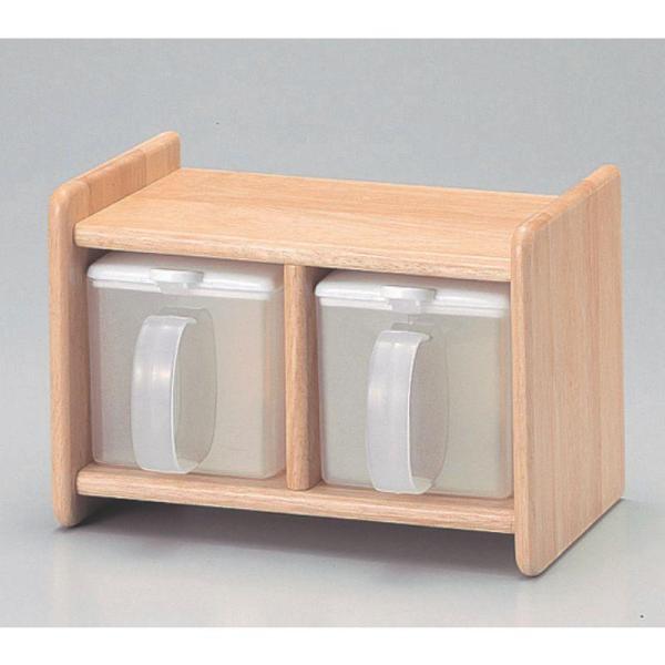 ●オシャレな調味料ストッカー●製品サイズ（約）／230×155×150mm●製品重量（約）／1115g●容量／740ml●材質／木部 表面加工/クリヤラッカー 天然木 ストッカー 原料樹脂/ポリプロピレン ●その他／ポリプロピレン（110℃...