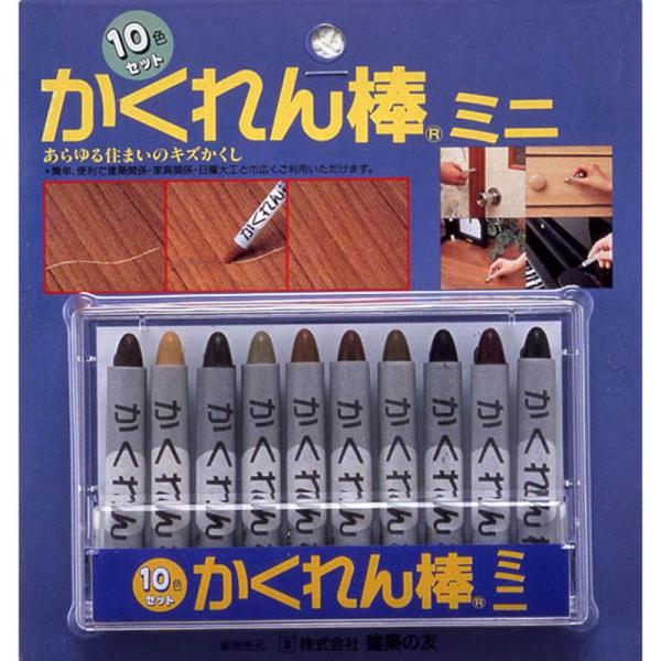 フローリングや木製品の補修に最適！キリキズに直接スり込めるソフトタイプ。色や柄、木目なども再生します。キズやへこみ等を、たいらにします。簡単に素早く補修が出来ます。かくれん棒どうしで調色ができます。施工後の収縮・ひび割れは、ほとんどありませ...