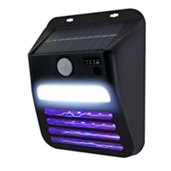 1台2役!!電撃殺虫器がついたソーラーウォールライトです!!ソーラーパネルを採用しているので電気代はかかりません。昼間に充電して、夜間に点灯、殺虫効果を発揮します!!モード切替…●モード1/暗くなると人を探知し、センサーライトが約15秒間点...