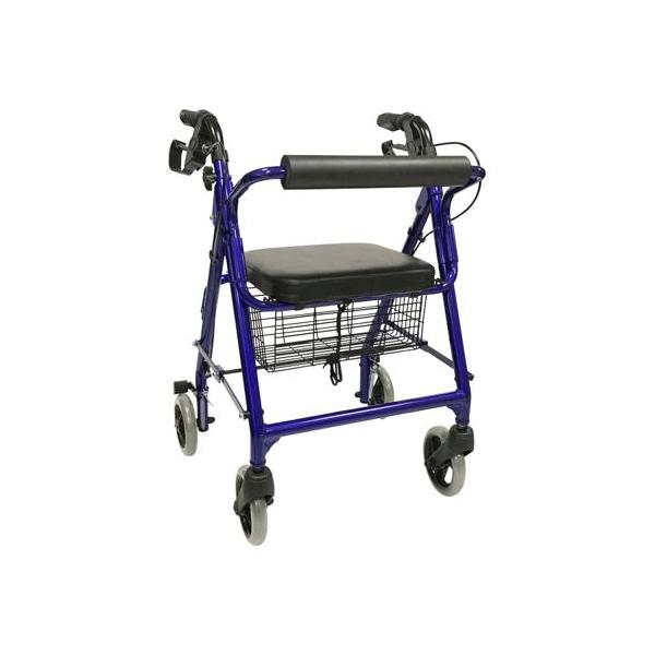 ・お買い物に便利なカゴ付き。アクティブな歩行訓練を。●サイズ/幅54.5×奥行55×高さ77〜88.5(6段階/2.5cm)cm、折りたたみ時：奥行42×高さ89cm、座面：幅33×奥行30.5cm、座面高：50cm、ハンドル内幅：39.5...