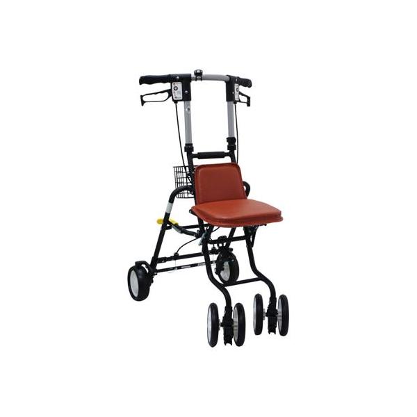 ・男性が使いやすいサイズ設計。U字ハンドルで歩きやすさを追求。・握るとブレーキ、押し下げると駐車ストッパ。・キャスターの回転を固定(0°)と方向転換もスムーズな左右各60°の回転を選んで使うことが可能。・取り外し可能のライト付き！点灯と点滅...