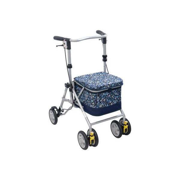 ・買い物カゴを載せられるスリムなBOX歩行車。・ブレーキレバーを握ればブレーキ、下に押しさげれば駐車用ストッパの便利な手元2WAYブレーキシステム。・前輪3WAYキャスターの好みの設定で方向転換もスムーズ。・座面が前後にたおせる2wayで荷...