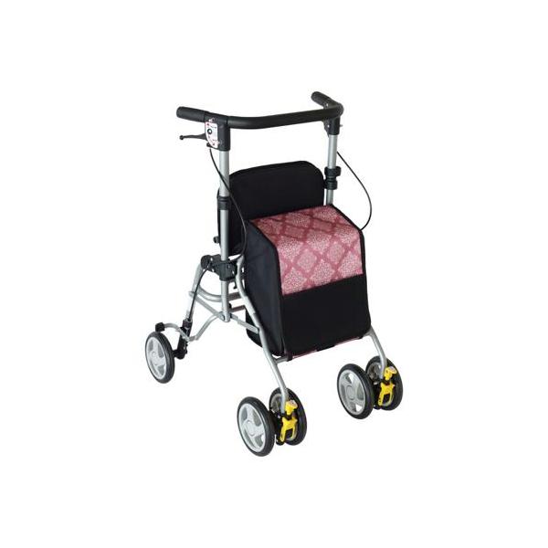 ・小柄な方でも使いやすいスリムな歩行車。・狭い場所も小回りがきき、操作しやすい。・使用時、収納時もコンパクトな横幅で小回りがきいて扱いやすい。・使いやすいバッグ。荷物の出し入れがしやすい仕様。フタ部分にはチャック式のポケットがあり、小物が入...