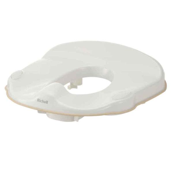 太ももが下がり自然にふんばりポーズになる便利な補助便座です。でっぱりの少ないイス型なので、パンツを全部下さなくてもサッと座らせる事ができます 足を閉じて座る姿勢で、大人用トイレに早く慣れることができます。成長に合わせて2stepの使い方がで...