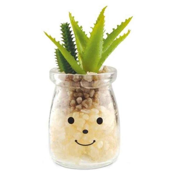 手のひらサイズで手軽に楽しめるフェイクグリーンです。かわいらしい消臭多肉植物シリーズです。CT触媒の働きによって、空気をキレイにしてくれます。光が不要なので玄関やトイレ、どんな場所でもお使いいただけます。置く場所によって風水効果があります。...