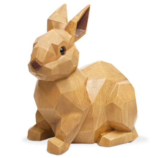 木彫り調のデザインがおしゃれな、樹脂製貯金箱です。飛躍・繁栄の象徴とされているウサギがモチーフです。木彫りのような質感や色味が表現された、ほっこりナチュラルな風合いです。大きすぎず、両手に収まる程度のサイズ感です。程よい重みがあり、チープに...