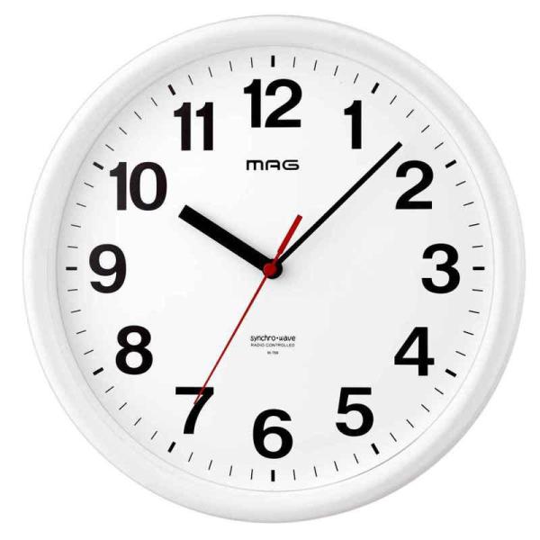 黒と白のモノトーンで統一したシンプルなデザインです。流行のホワイトインテリアのお部屋にもオススメです。秒単位までわかりやすいステップ秒針です。文字板はくっきりとした大きな字体で、時刻の確認がしやすいデザインです。ガラスカバー付きでホコリがた...