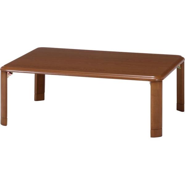 【機能】・和室にも洋室にも合うデザイン畳や床の木目にも合う落ち着いたブラウンカラーでお部屋を選ばずに使えます。・折りたたんでコンパクトに脚を折りたたむと厚さ10cmに。省スペースで収納可能です。・広々とした天板幅105×奥行75cmの天板は...