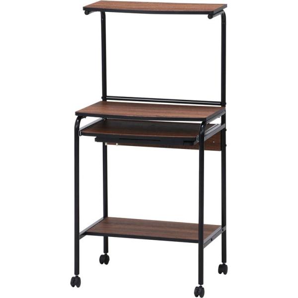 お部屋を圧迫しないコンパクトサイズ。リビングの片隅や書斎の狭いスペースにも設置できます。移動に便利なキャスター付き。ロックもあるのでしっかり固定もできて安心です。幅60×奥行40cmでデスクトップのパソコンも置ける広さです。タブレットや手帳...