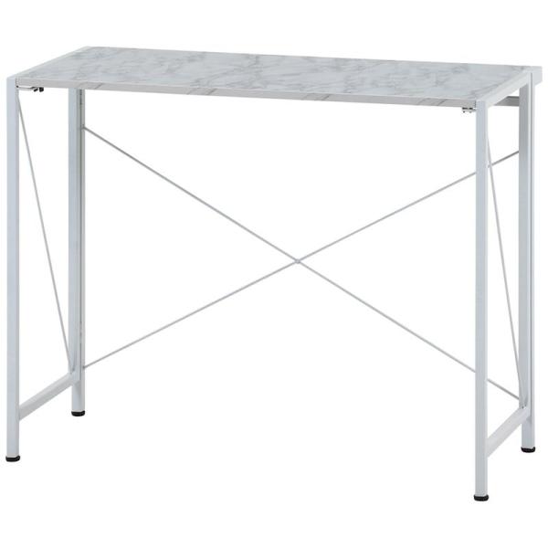 飲み物などをこぼしても、サッと拭くだけで簡単にお手入れ可能です。天板を持ち上げ、両脚を内側にたたむだけで簡単に折りたたむことができます。折りたたみ時は厚さ9.6cmで隙間に収納可能です。天板下の高さは、ゆとりの71cm設計。シンプルな構造で...