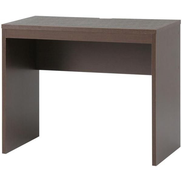 天板にはプリント紙よりも高い耐久性が特徴の合成樹脂化粧繊維板を使用。壁付けでも使用しやすいように天板には切り欠きが施されています。女性の多い職場や会議室、セミナー会場などでも大活躍。安心感があり使いやすい仕様。【仕様】〇カラー：ダークブラウ...