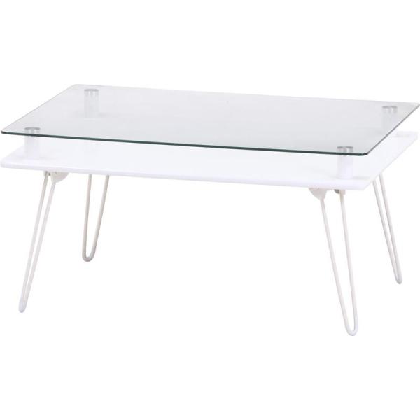 【機能】・お部屋を広く見せるガラステーブルガラスの天板が生み出す透明感と開放感。圧迫感なくお部屋を広く明るく見せます。・ちょうどいい大きさ幅70×奥行48cmの天板は、お料理を乗せても狭すぎない十分な広さです。・ディスプレイで魅せる本やお気...